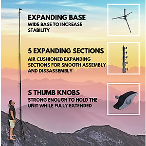 Glide Gear Sky High 20' Heavy Duty Professional Video Camera Sports Tall Tripod Stand