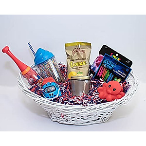 MagicWater Supply Soft & Thin Cut Crinkle Paper Shred Filler (2 LB) for Gift Wrapping & Basket Filling - Red, White and Blue