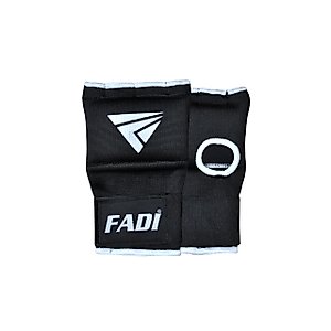 Fadi Sports Quick Hand Wraps - Padded Knuckle Protection for Boxing Gloves, MMA, Kickboxing, Muay Thai - Quick Wraps for Men & Women (S/M)