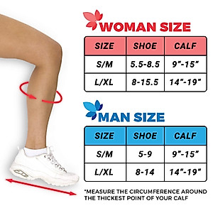 Powerlix Compression Socks for Women & Men (Pair) for Neuropathy Swelling Pain Relief 20-30 mmHg Medical Knee-high Stockings