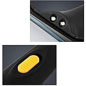 Hand-held Rectangular Magnifying Glass, LED Light Magnifier, 10X Reading Magnifying Glass for Seniors, Low Vision, Macular Degeneration