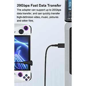 Jadebones 180 Degree Angle USB C Adapter (2 Pack), U Shape USB C Male to USB C Female PD 140W Extender Connector for ROG Ally,Steam Deck,Switch,Laptop,Tablet,Phone