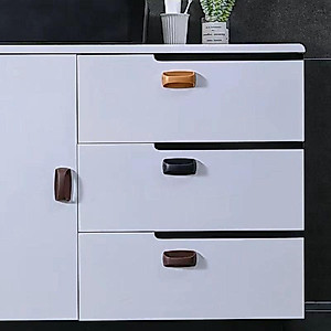 Meikakka Self-Stick Instant Cabinet Handle Pulls Drawer Pull Helper with Adhesive Sliding Door Handle Stick On Handle for Glass Windows Wardrobes(White) 2Pcs