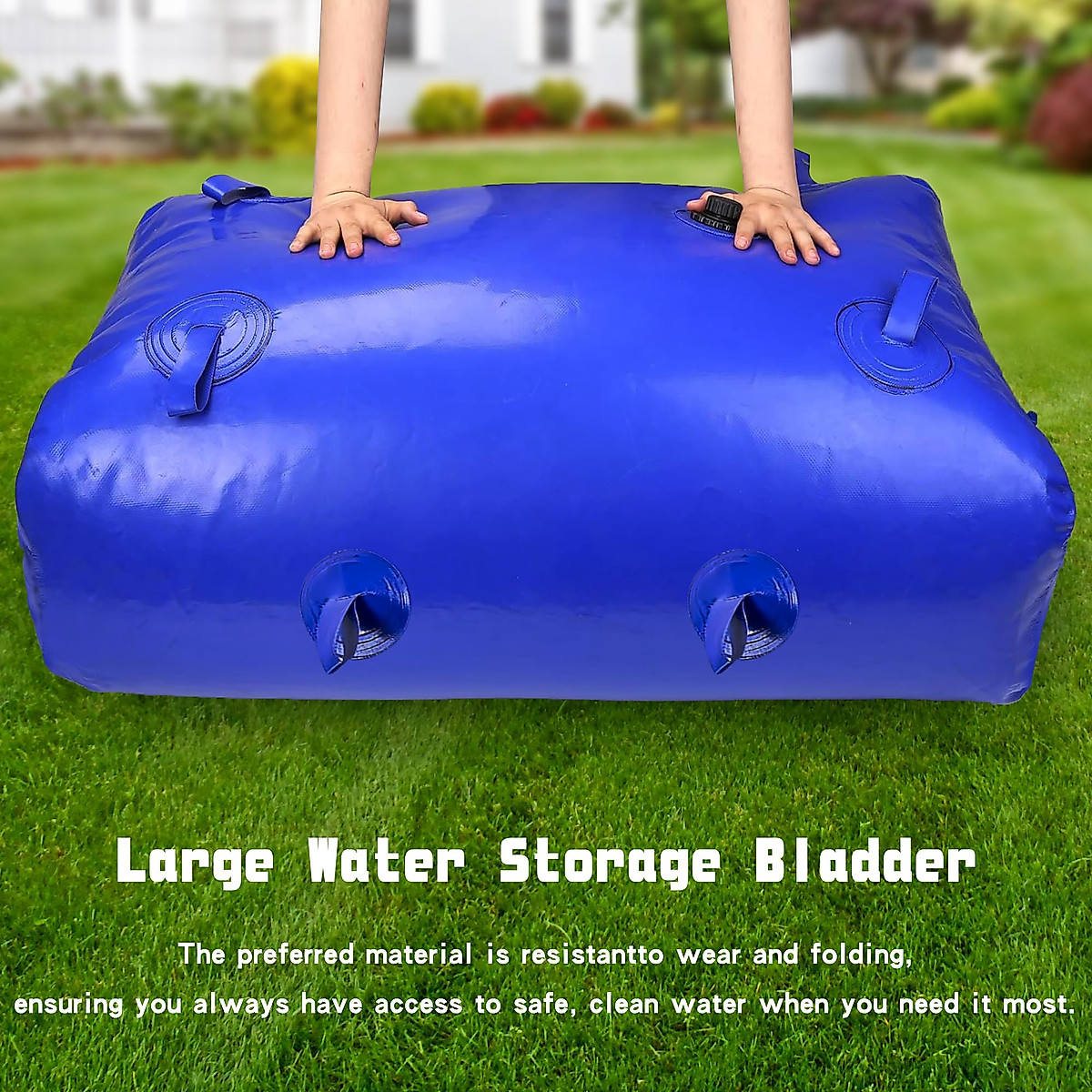 Water Bladder Storage Containers,240L/63Gallon Portable Fresh Water Storage Tank,Bathtub Water Storage Bladder Barrel Bag for Drought Resistance Fire Protection Agricultural Irrigation Outdoor