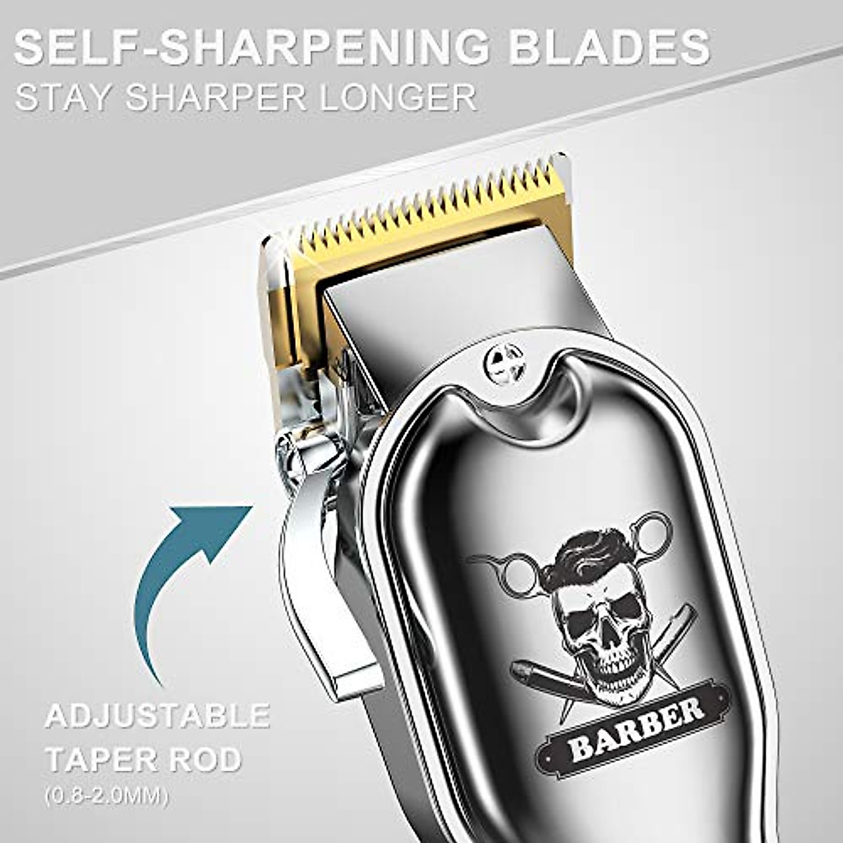 Hatteker Hair Cutting Kit Pro Hair Clippers for Men Professional Barber Clippers IPX7 Waterproof Cordless Beard Trimmer Hair Trimmer