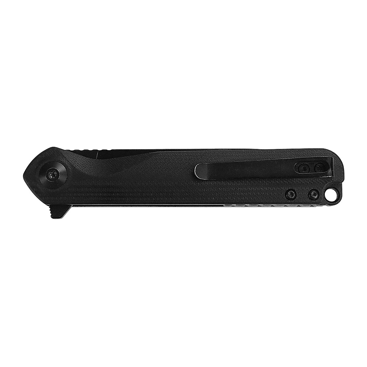 XIPHIAS Flipper Folding Pocket knife, D2 Blade G10 Handle XBJ2201 (Black)