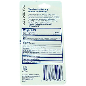 Vaseline Lip Therapy Advanced Formula 0.35 oz (Pack of 5)