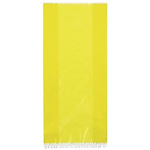 Yellow Cellophane Bags - (30 Ct) - Vibrant Sunshine Gift Bags for Parties, Events & Special Occasions
