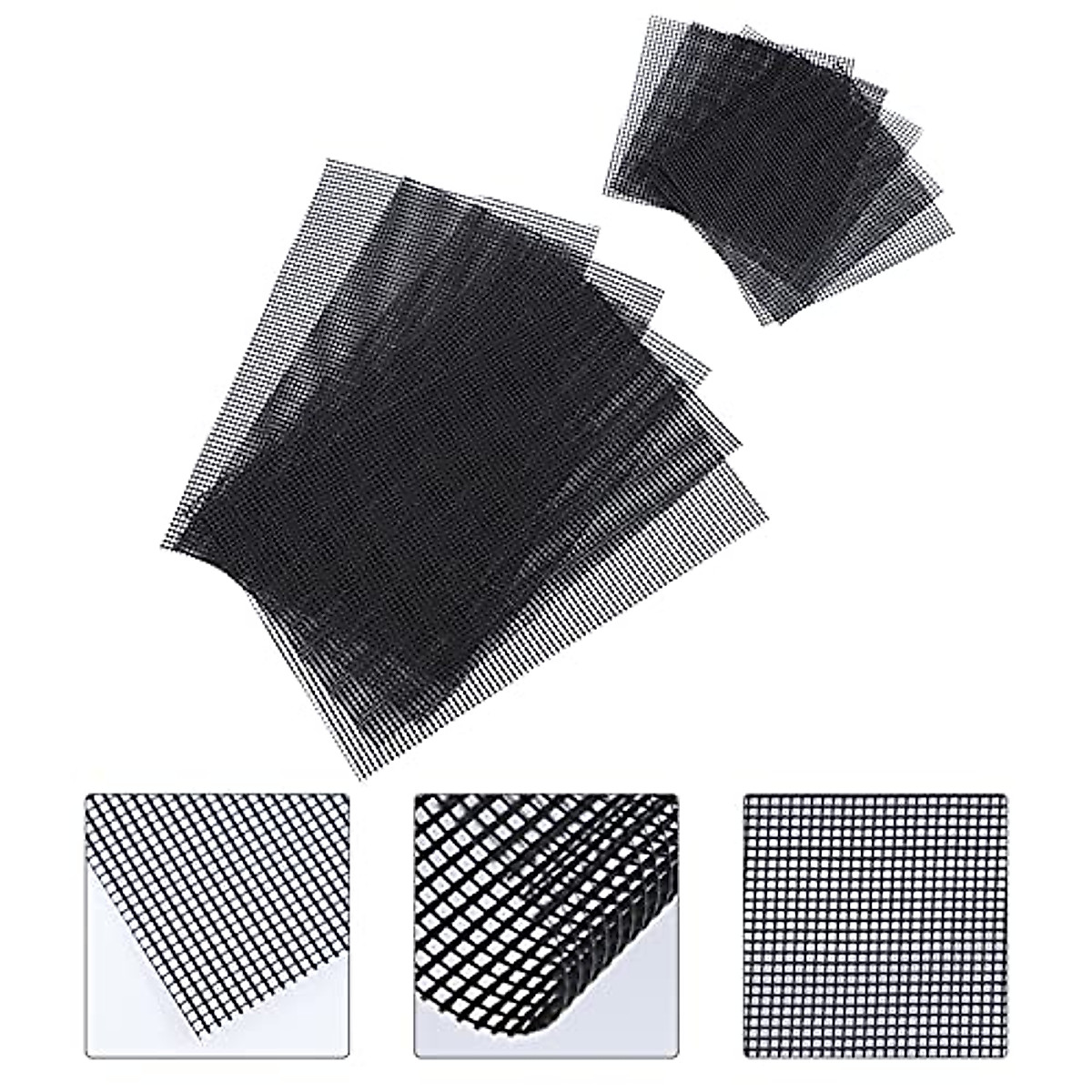 Hemoton 10pcs Flower Pot Bottom mesh Anti- Gasket Flower Pot Hole mesh pad Bonsai Bottom Grid mat Planter Bonsai Pot Bottom Grid Mat Mesh Bonsai Pot mesh Gasket Screen or Potted Plant
