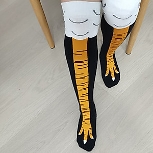 1Pair Chicken Feet Socks for Women, Funny socks for Women, Chicken Leg Socks for Women, Man and Kids