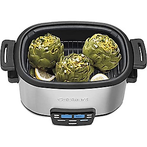 Cuisinart MSC-600 3-In-1 Cook Central 6-Quart Multi-Cooker: Slow Cooker, Brown/Saute, Steamer