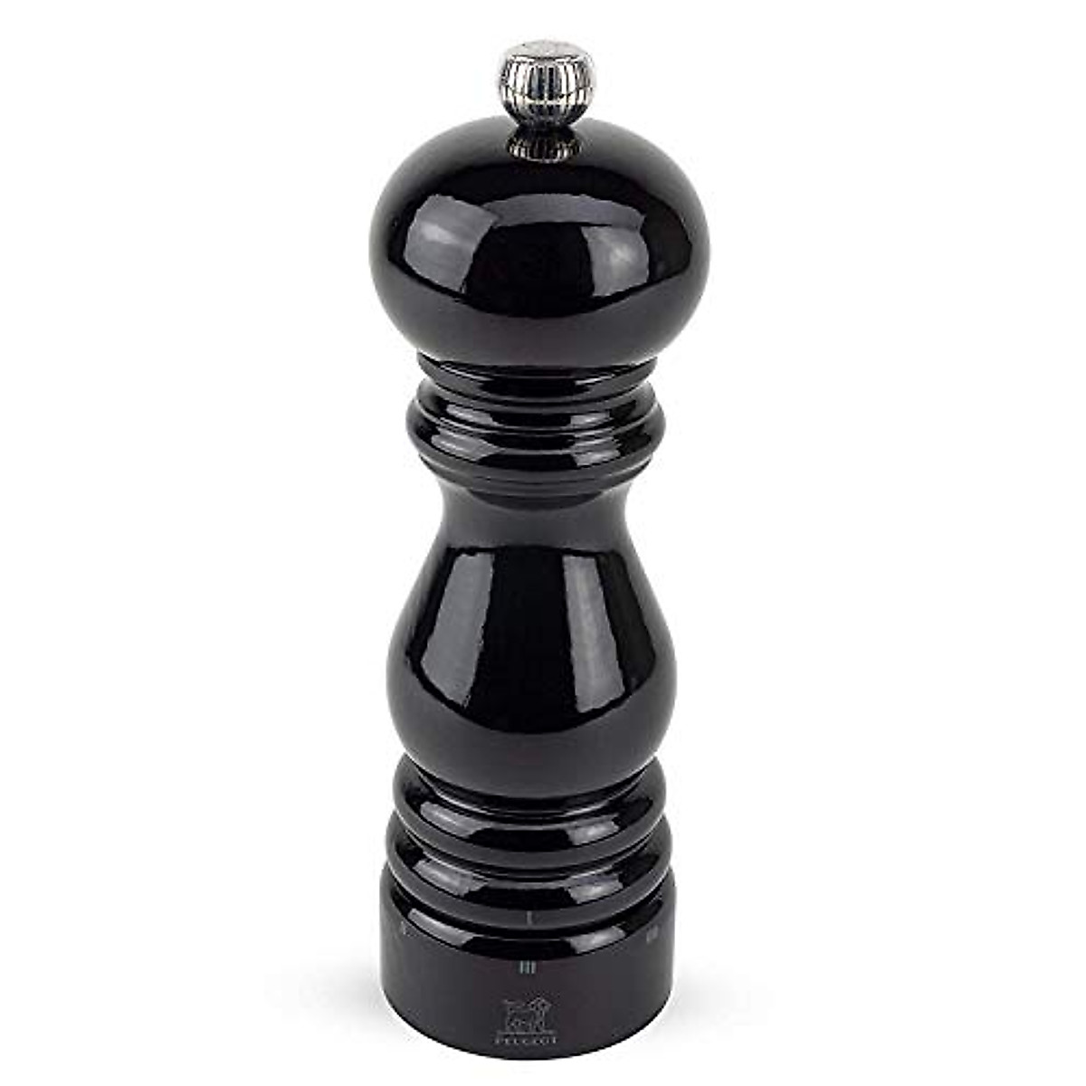 Peugeot Paris U'Select Lacquer Salt And Pepper Mill Set 7", Black And White