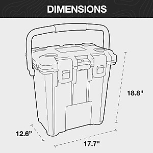 Pelican 20 Quart Elite Cooler (Tan/White)