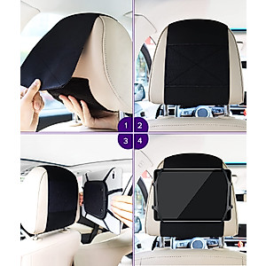 Lpoake 2 Pack Car Headrest Tablet Holder Back Seat Tablet Holder for Car Headrest Mount for Kids Fits All 7-12.9'' Tablets