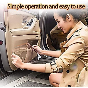 Lypumso Clear Vinyl Wrap, Transparent Protective Self Adhesive Car Wrap Film Vinyl Without Bubble Clear Gloss Paint for DIY Car Moto Interior Exterior (Clear, 1ft x 10ft)