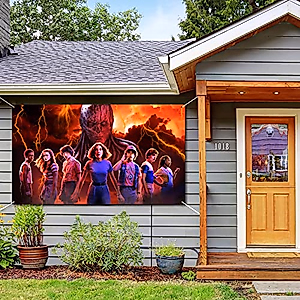 Stranger Party Backdrop Banner Things Stranger Party Supplies Decorations Backdrop for Birthday Halloween Room Decor Stranger Character Background for Photo Booth Props