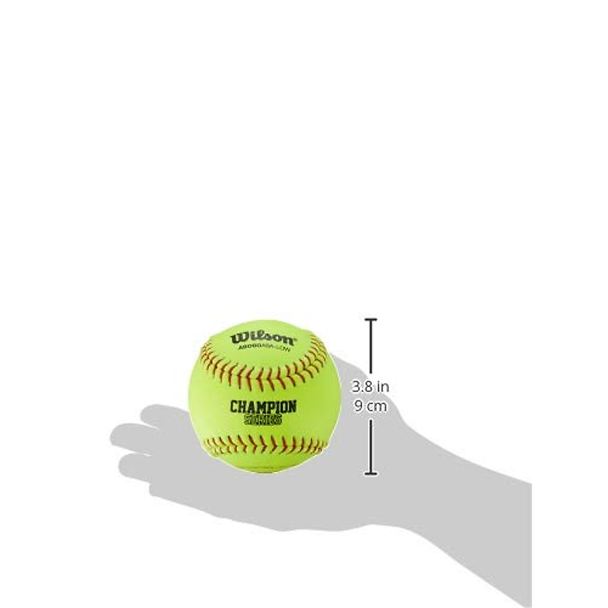 WILSON ASA Fast-Pitch 12" Leather Softball (Pack of 12)