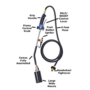 Flame King Propane Torch Kit (YSN340K) and Backpack Carrier