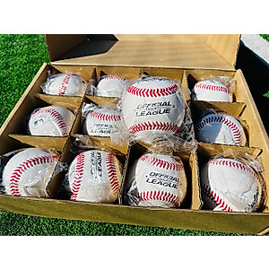 Rawlings | Official League Baseballs | Competition Grade | ROLB1 | Youth/14U | Game/Practice Use | 12 Count, White