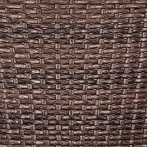 Flash Furniture Milano Series Cocoa Rattan Restaurant Patio Chair with Bamboo-Aluminum Frame