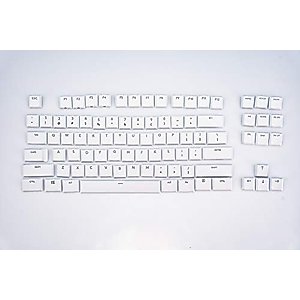 luo Suitable Logitech G915TKL G915 G815 Keyboard keycaps,Replacement Keycaps Mechanical Gaming Keyboard (White 87 Keys only keycaps)