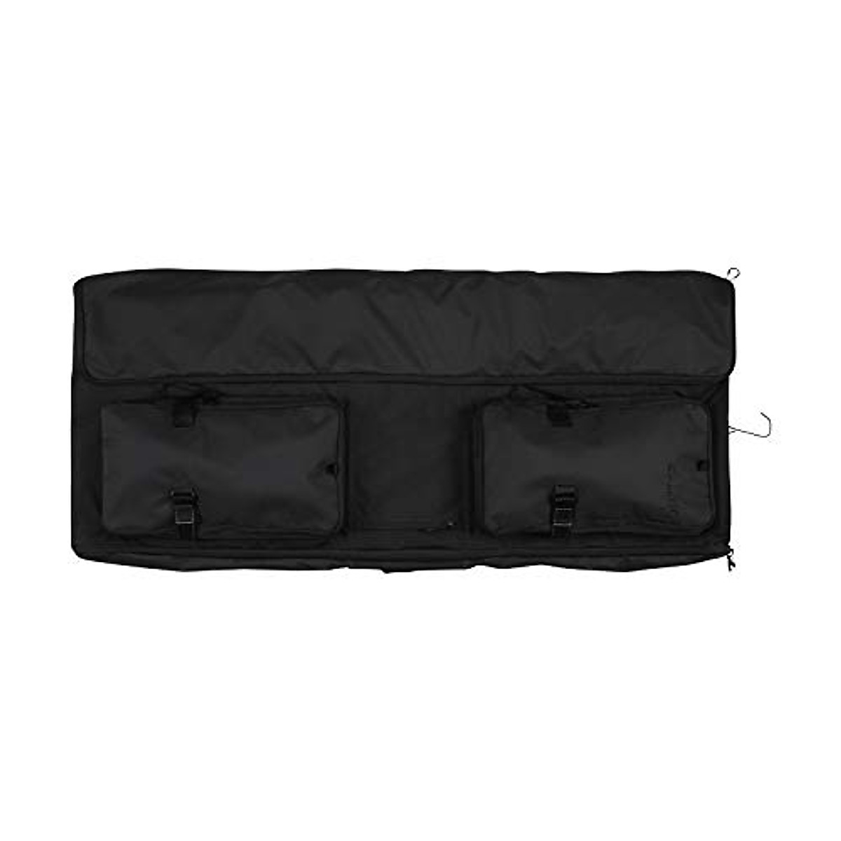 Allen Company Gun Case Hanging Garment, Hanging Closet, Gun Storage System for Closet, Black, Storage for 4 Handguns, 2 Long Guns, 8 Magazines and Extras, Locking Zippers, Black, One Size