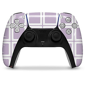 WraptorSkinz Skin Wrap compatible with Sony PS5 DualSense Controller Squared Lavender (CONTROLLER NOT INCLUDED)