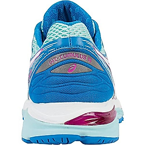 ASICS Women's Gel-Cumulus 18 Running Shoe, Aqua Splash/White/Pink Glow, 5.5 M US