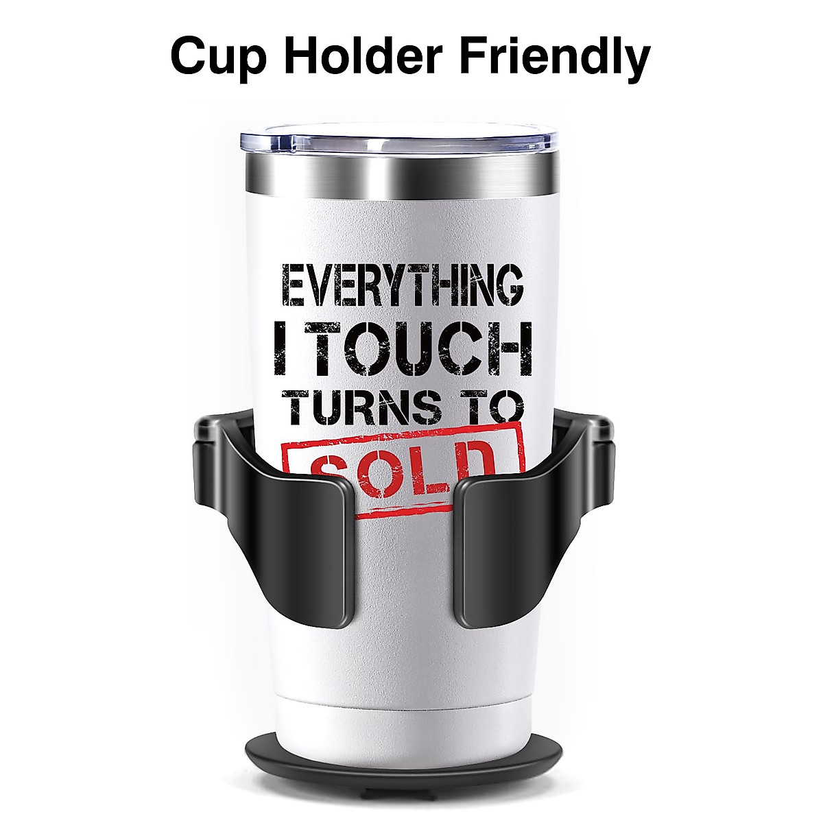 WOELIVE Realtor Gifts - Closing Gifts for Realtors - Everything I Touch Turns To Sold - Real Estate Agent Gifts for Women Men - Cool real estate agent supplies -20oz Insulated Stainless Steel Tumbler