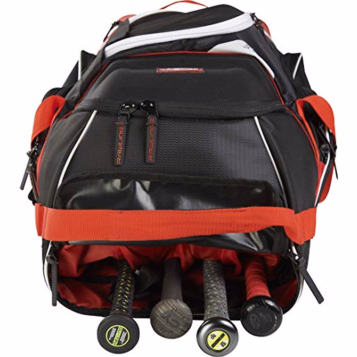 Rawlings | R1502 Wheeled Catcher's Bag | Baseball/Softball | Scarlet