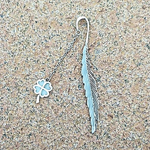 Metal Bookmarks with Chain,Unique Glow in The Dark Bookmark,Inspirational Book Markers for Book Lovers Delicate Gifts