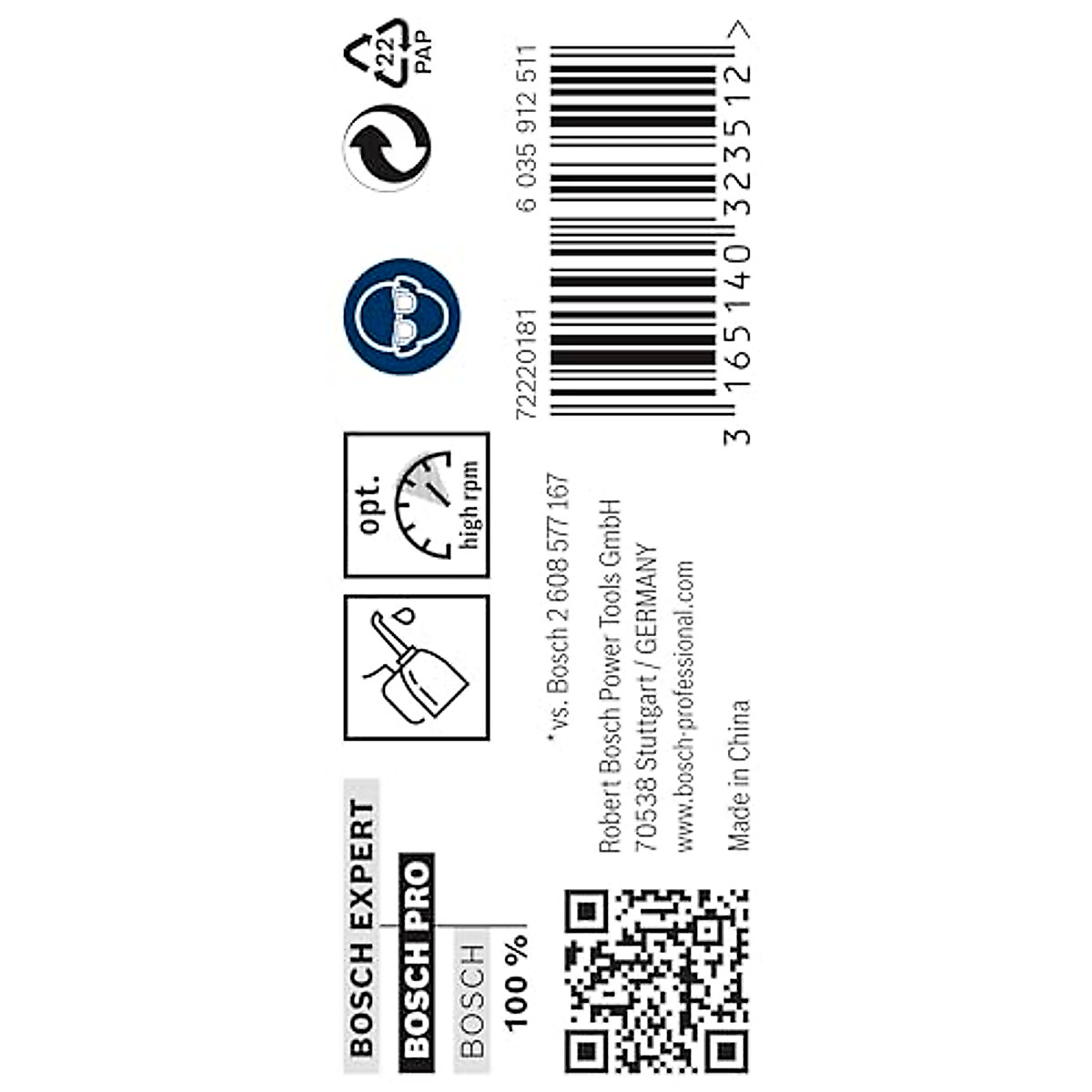 Bosch 2608595334 Metal Drill Bit Hss-G 4, 8mmx52mmx3.39In 10 Pcs