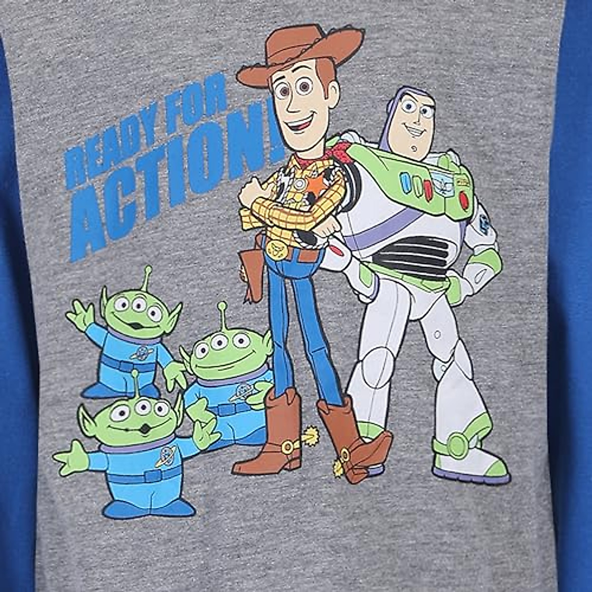 Disney Toy Story Buzz Lightyear, Woody and Aliens Boys Long Sleeve Shirt and Pants Set for Toddler and Little Kids
