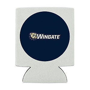 Wingate University Primary Logo Can Cooler - Drink Sleeve Hugger Collapsible Insulator - Beverage Insulated Holder