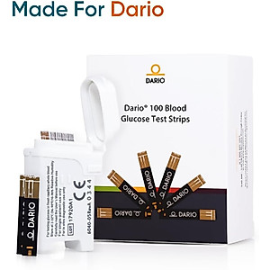 Dario 100 Blood Glucose Test Strips - Use only with Dario Monitor (25 Pack x 4)