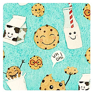 BapronBaby Cookies & Milk Bapron - Soft Waterproof Stain Resistant Bib - Machine Washable - 6m - 5yr - (Sz Baby/Toddler 6m-3T)