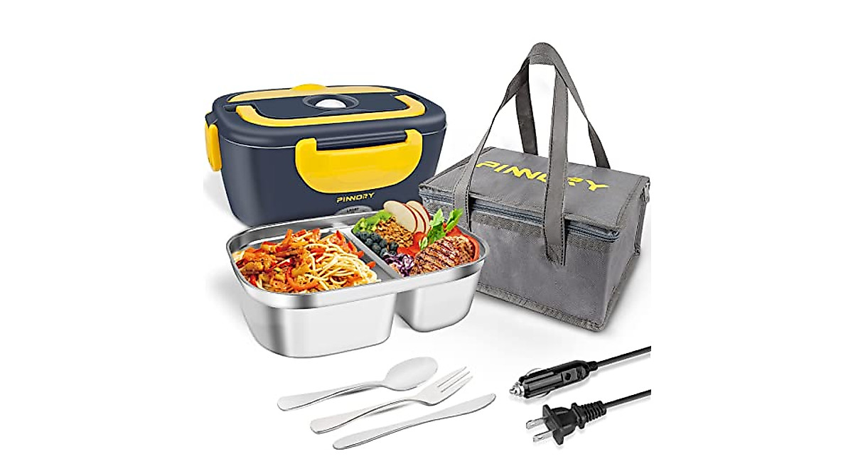 Electric Lunch Box 60W - Fast Heating & Leakproof Design for On-the-Go