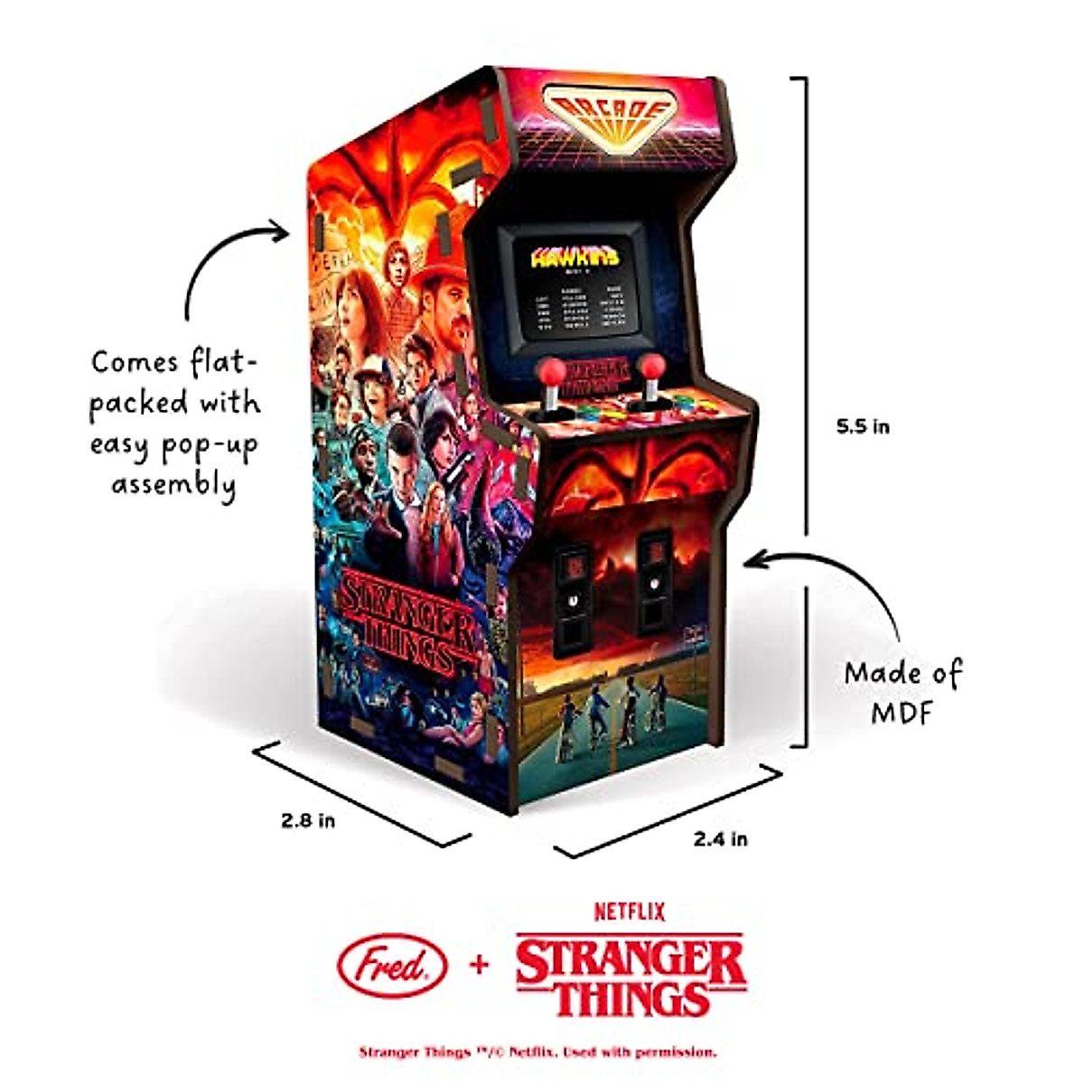 Genuine Fred Stranger Things, Arcade Desk Caddy, Multicolor
