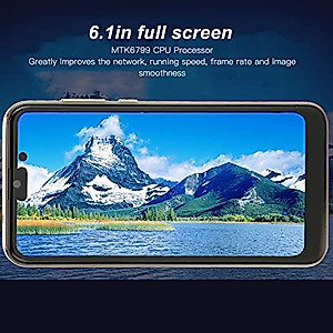 IP14 Pro 6.1 Inch Ultrathin Smartphone, 4GB RAM 32GB ROM Dual Card Dual Standby Cellphone for Android 10.1, Face Recognition Mobile Phone for Daily Life(Gold)