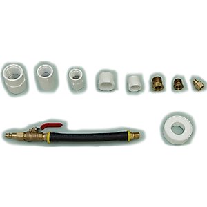 Winterize Sprinkler System Blow Out Adapter: Air Compressor to National Pipe Threads (NPT) Set with Shut Off Valve - Contains all common sizes!
