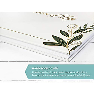 PurpleTrail Funeral Guest Book, Remembrance Book, Keepsake (Celebration of Life)