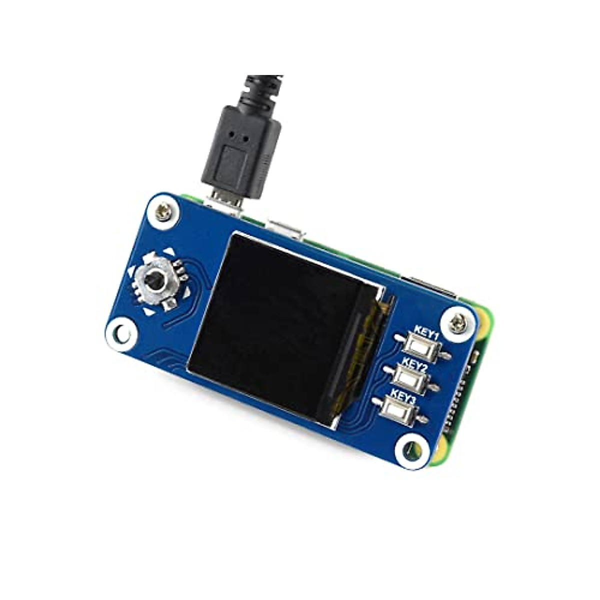 Waveshare 1.3inch IPS LCD Display HAT, Compatible with Raspberry Pi Zero/Zero W/Zero WH/4B/3B, 240x240 Pixels, SPI Interface