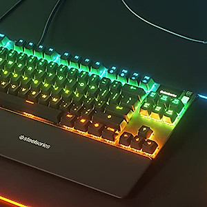 SteelSeries Apex Pro TKL Mechanical Gaming Keyboard, Adjustable Actuation Switches, OLED Smart Display, German QWERTZ Layout