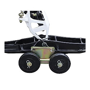 Extreme Max 5800.0200 Power Wheels Drivable Steerable Snowmobile Dollies - Standard, Fits Skis Up To 7" Wide, Off-Road Compatible,Gold