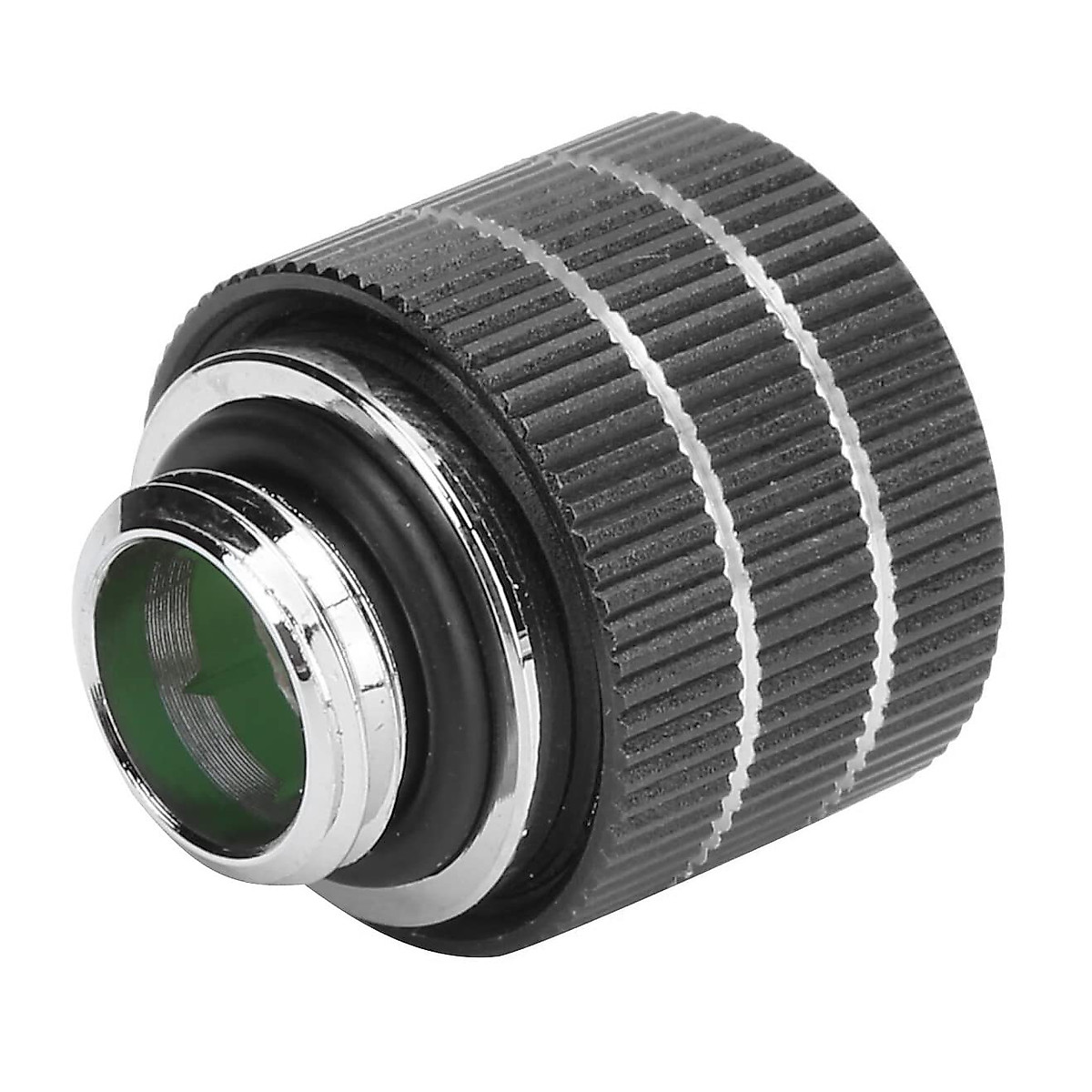 Dracaena 6 pack G1/4” thread to OD 14mm Hard tube compression fitting, anti-off adapter for Computer water cooling system, Black