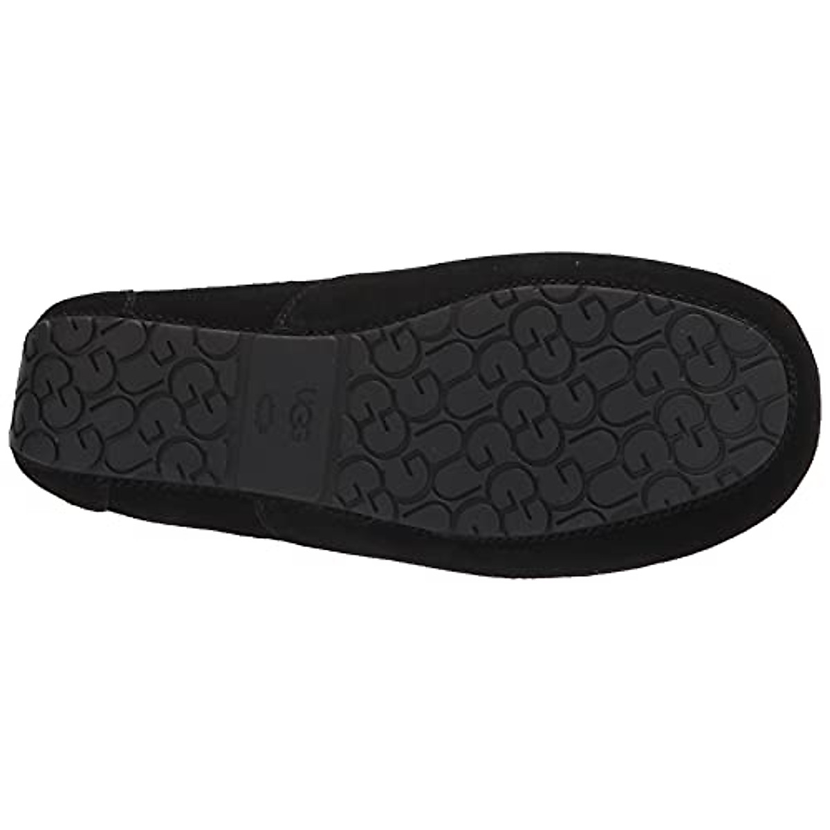 UGG Unisex-Child's Ascot Slipper, Black Suede, 1 M US