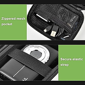 Digital Camera Case Compatible with VAHOIALD FHD 1080P/ for CAMKORY Digital Point and Shoot/for KODAK PIXPRO FZ45-BK 16MP Vlogging/for IWEUKJLO/for Nsoela, Holder for SD Card More- Black (Box Only)