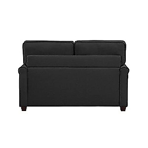 LifeStyle Solutions Convertible Sofa, Black