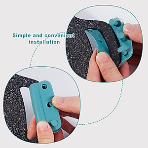 Silicone Pot Handle Sleeve, 6 Pcs Cast Iron Handle Cover, Anti-Slip Silicone Skillet Handle Cover with Buckle, for Frying Cast Iron Skillet Pan, Reusable (3 Colors)