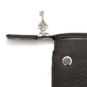 Luxurious Genuine Full-Grain Tanned Leather/Felt Sleeve for MacBook Air/Pro 13.3"M1/Pro 14.2"/iPad 12.9"/Notebook. 2 Magnet Snaps and Key-Charm Puller.- 1005 (One Size, Black)